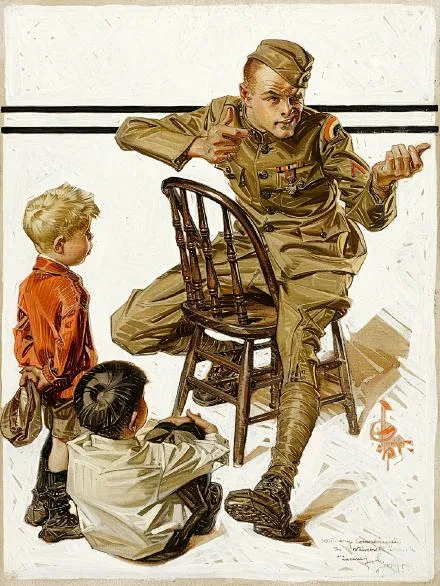 J.C.Leyendecker (1874-1951)，20世纪初美国最杰出的插画家之一。黄金时代早期，周六晚报的封面及内页广告插图由 J ...
