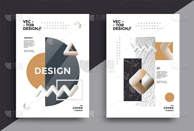 Creative design poster素材-花瓣网