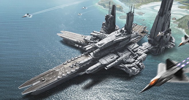 科幻战舰原画科幻载具原画科幻原画来自cgbook.cn (116)