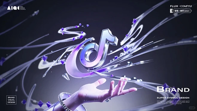 FLUX-C4D级渲染第三弹炫彩系列（含参数）_2_彼得一激灵AIGC_来自小红书网页版-花瓣网