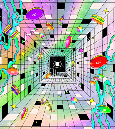 创意图形-花瓣网|陪你做生活的设计师 | dient Jobs money psychedelic trippy universe ...