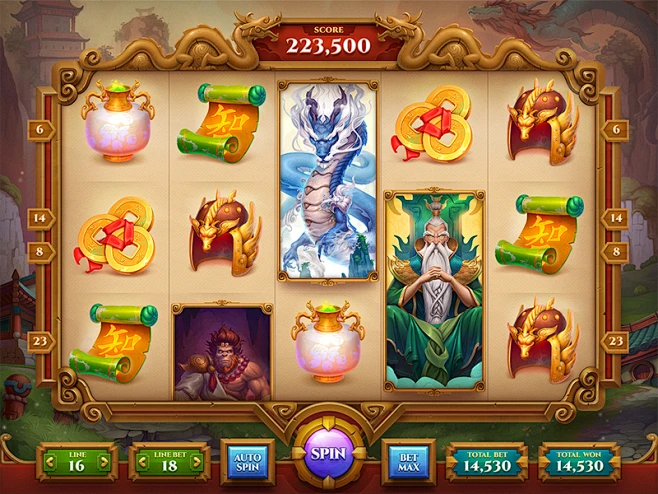 Chinese Themed Slot by NestStrix-花瓣网