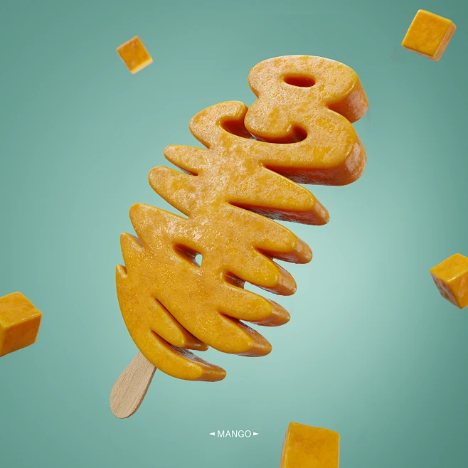 3d food CGI FMCG Packaging branding ice cream 3д Render Cycles render ...