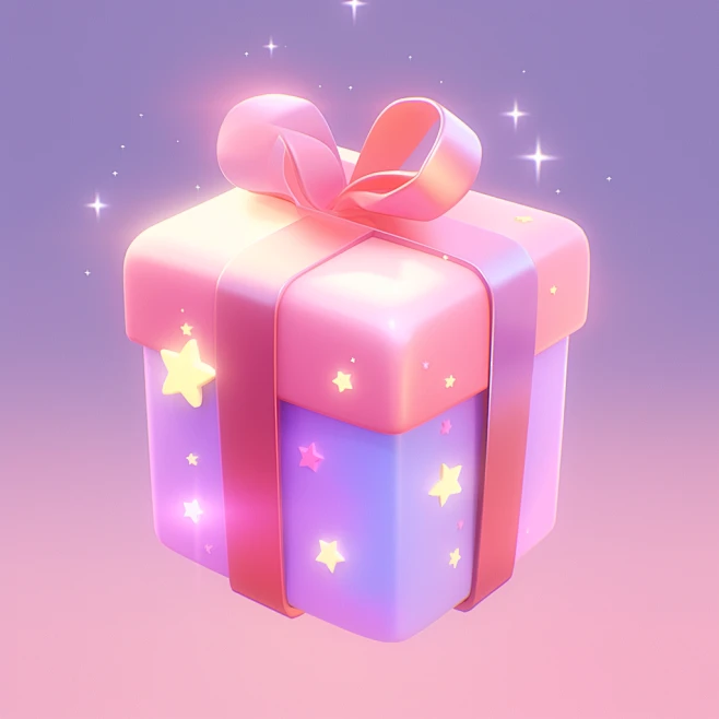 kimberlyedwards__Gift_box_icon_UI_clay_material_Pixar_style_ult ...