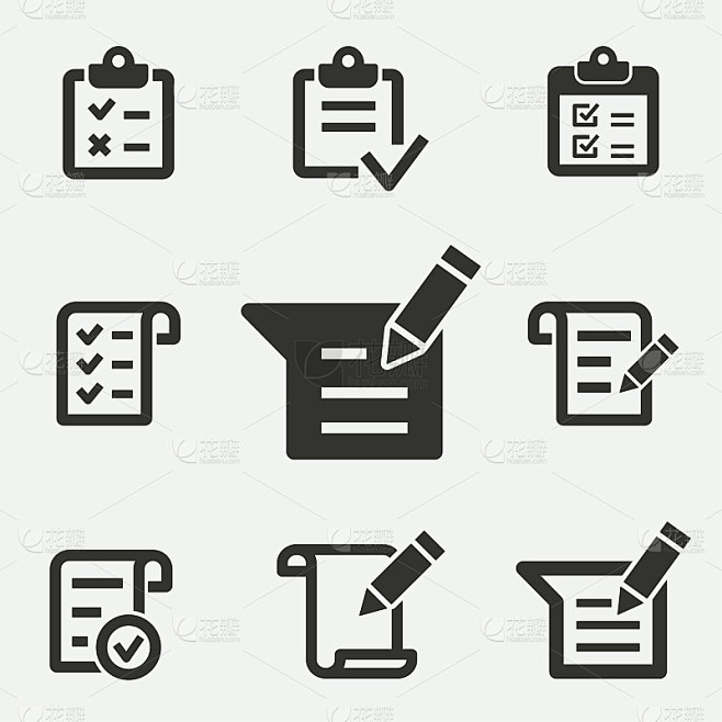 调查矢量图标。