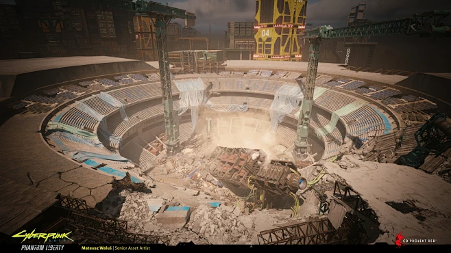 Cyberpunk 2077 Phantom Liberty Petrochem Stadium图片_地图2图片素材-花瓣网