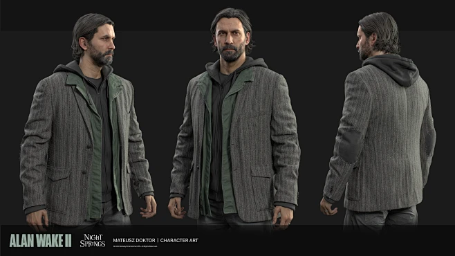 Alan Wake II DLC图片_服装打板图片素材-花瓣网