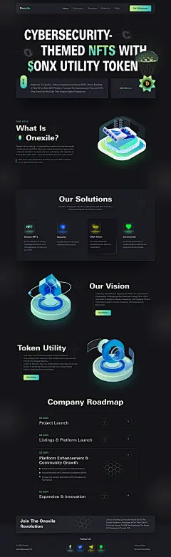 crypto landing page Web Design crypto landing page cybersecurity nft nft landing page blockchain ...