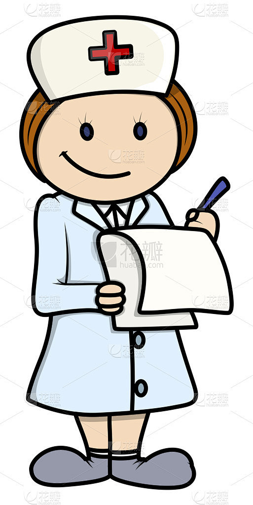 护士-矢量卡通插画