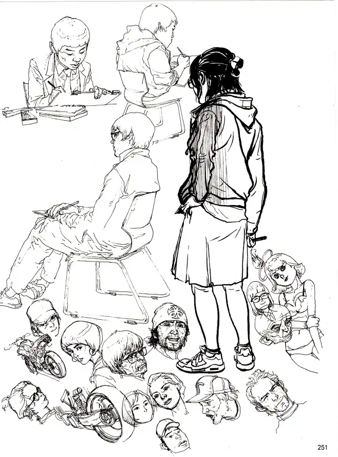 金政基素描作品集人物速写来自cgbook.cn (1542)-花瓣网