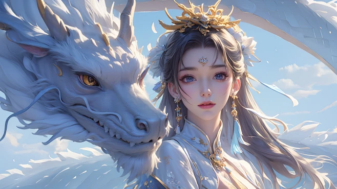 龙女-hzj(8)图片_AI图片素材-花瓣网