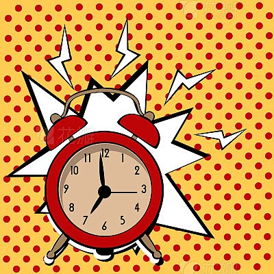 Cartoon pop art alarm clockCartoon pop art alarm clock. Comic retro ...