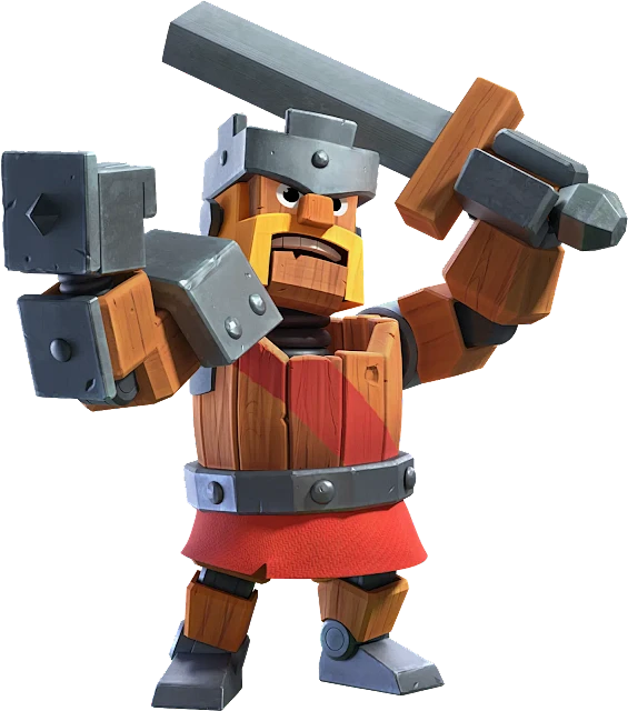 Clash of Clans Clockwork Barbarian King Skin Render-花瓣网