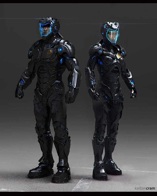 Pacific Rim Uprising Alternate Suit Concept Design, Kelton Cram-花瓣网