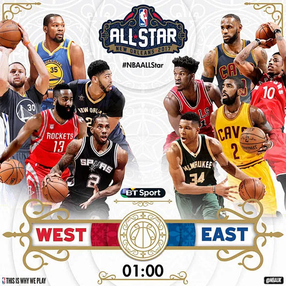 2017 NBA All-Star starters-花瓣网