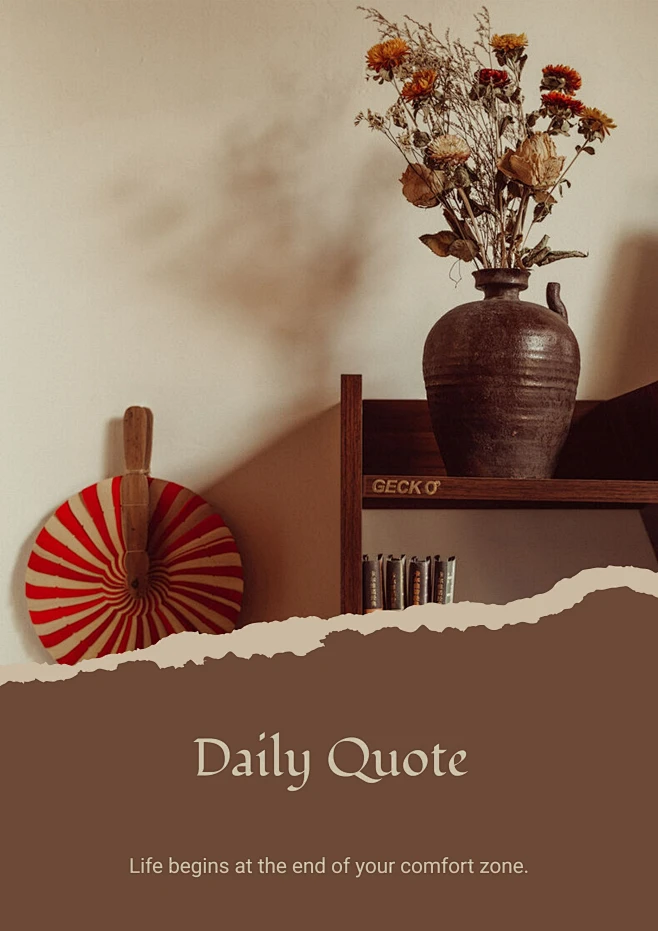 Cozy Home Fall Color Motivational Inspirational Quotes Poster素材-花瓣网
