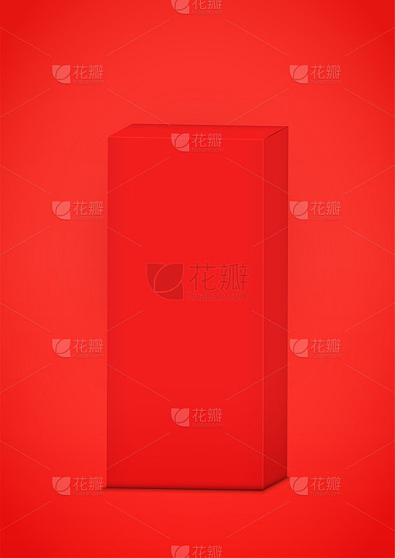 红色背景上的红色盒子