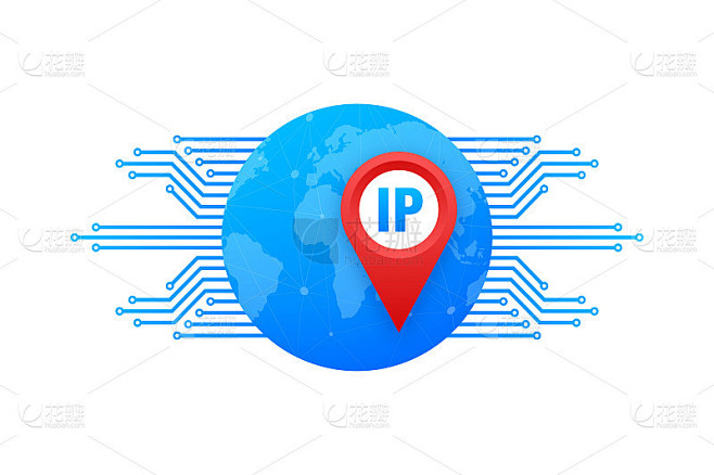 Ip地址，任何目的的伟大设计。矢量箭头图标。光标图标。