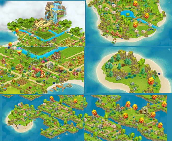 Merge & Farm: Merging Game art-花瓣网