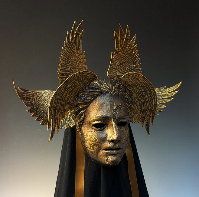 Vanth Etruscan Psychopomp by TheArtOfTheMask on Etsy-花瓣网