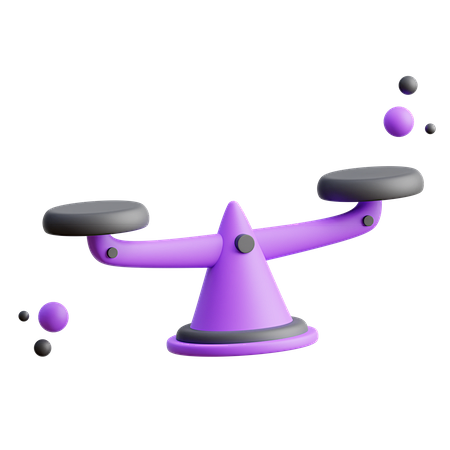 Balance Scale 3D Icon