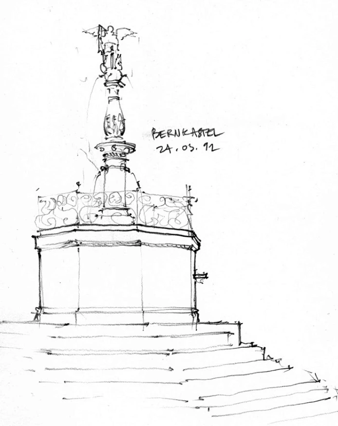 西方建筑速写来自cgbook.cn (997)-花瓣网