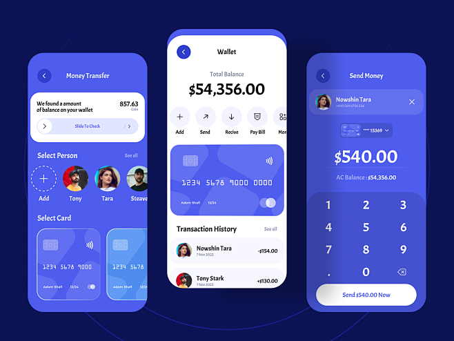 Finance Manager App UI Animation