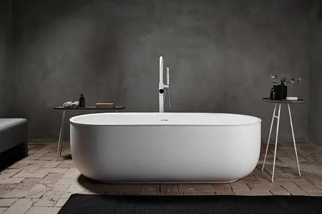 PRIME FREE STANDING MATT SOLID SURFACE BATHTUB - Bathtubs from Inbani ...