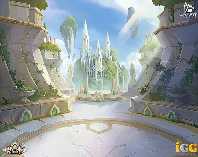 Background Art for Mythic Heroes: Idle RPG -花瓣网