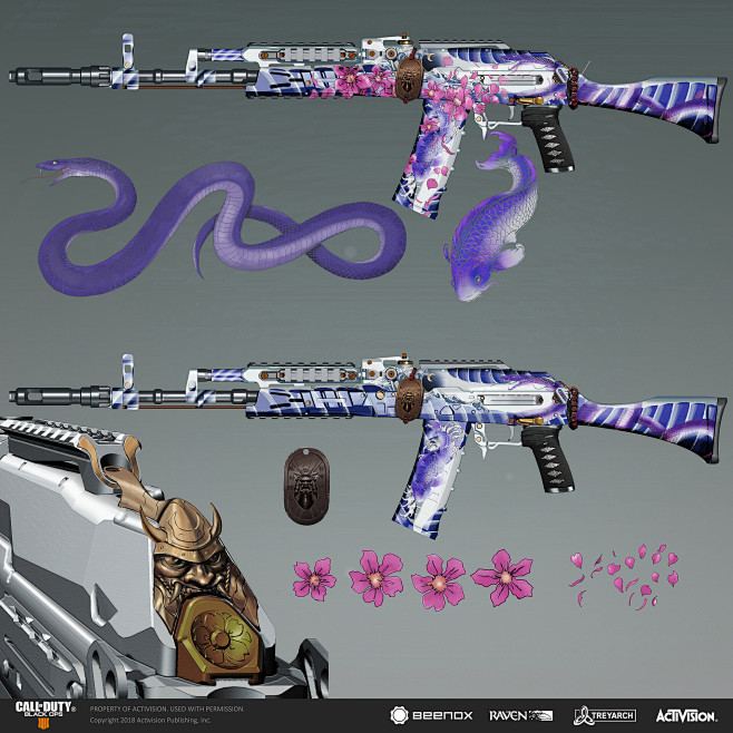 ArtStation - Call of Duty Black Ops 4 Weapon Concept Mastercraft Skins