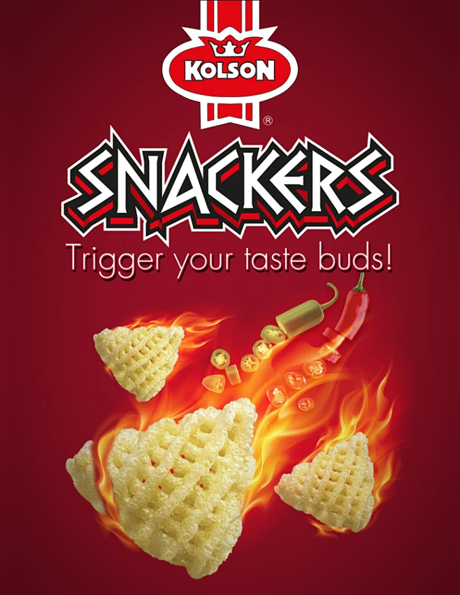 Snackers : Packaging & Print advertising-花瓣网