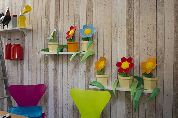 Papercraft Kits as set decoration for a kids TV program : I created ...