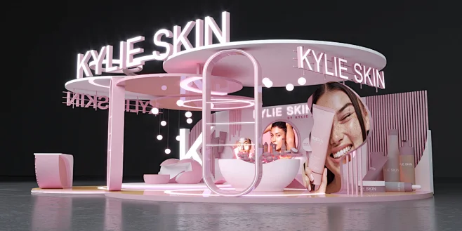 activation Advertising beauty booth cosmatics designer kylie skin ...