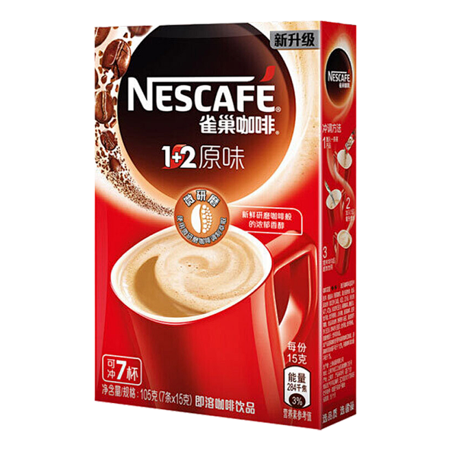 雀巢咖啡1+2原味105g（侧面）