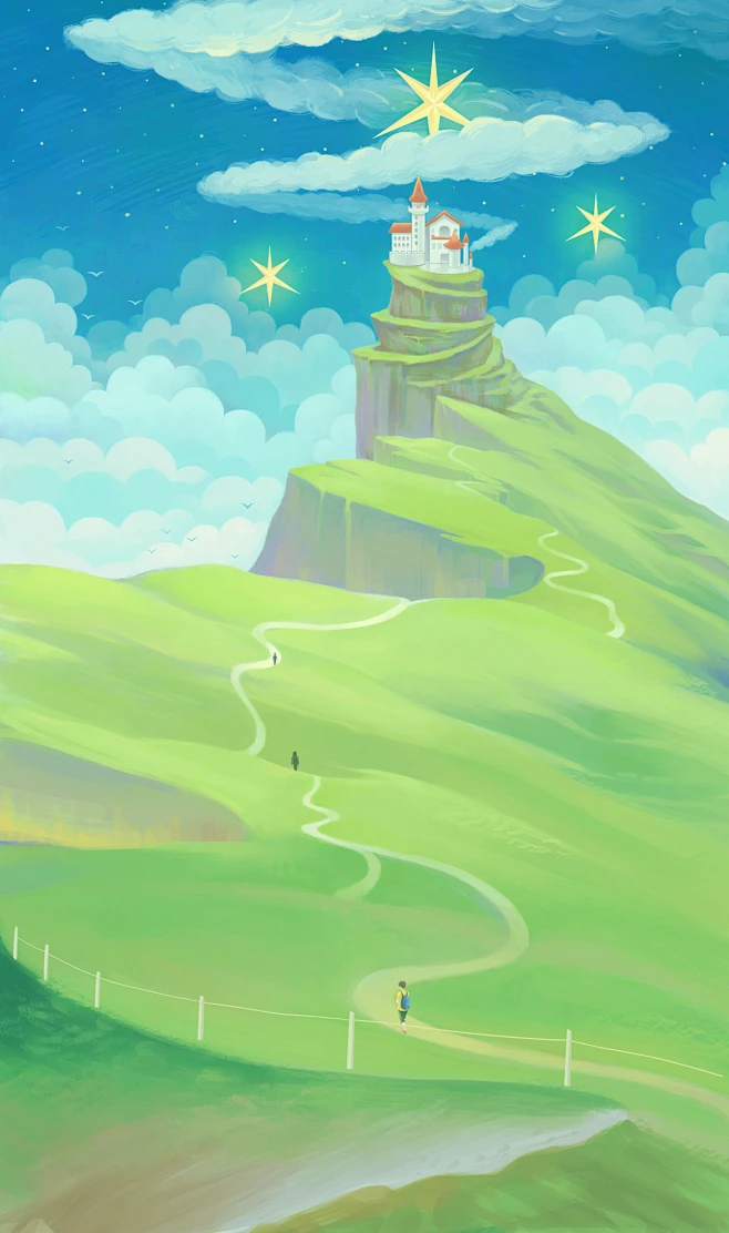 遥不可及的愿望（诗绘集）_逍逍风FZSE的风世界__插画师作品_涂鸦王国gracg.com-花瓣网