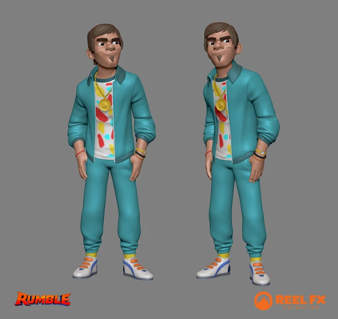 Rumble: Character Modeling-花瓣网