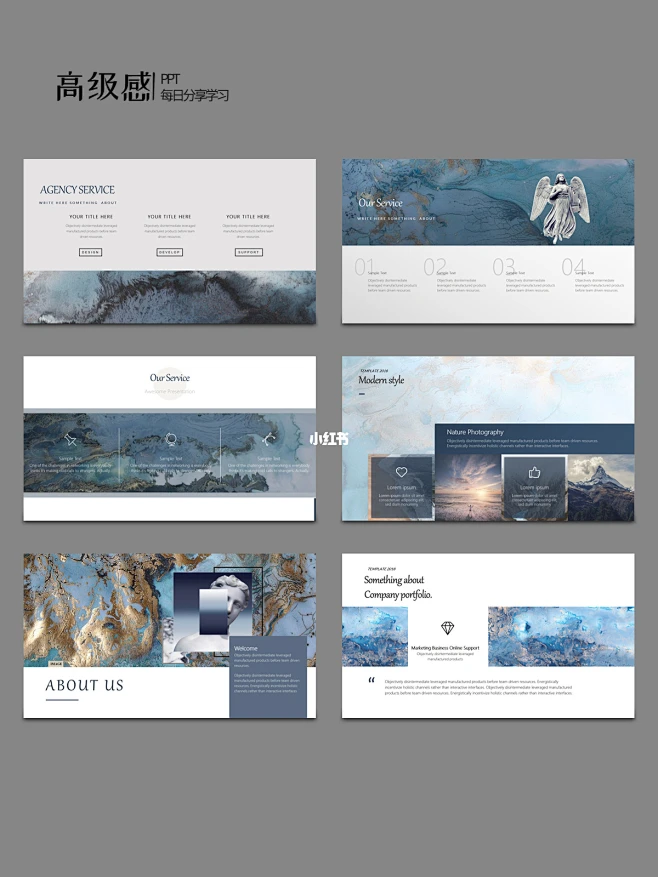 高级感鎏金商务工作汇报PPT模板-花瓣网