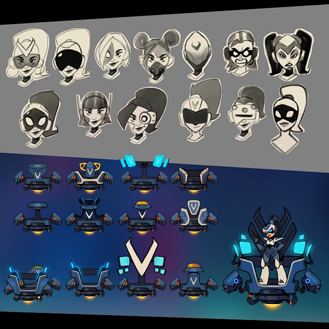 concept art game pushai-花瓣网