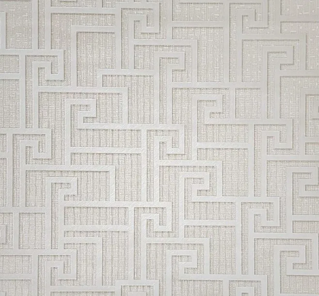 96236-4 Versace Beige Tan cream small Greek Key lines textured Wallpap ...
