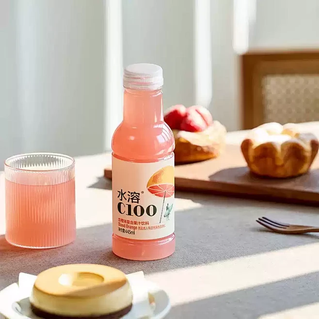 农夫山泉水溶C100复合果汁饮料445ml*15瓶装维生素饮料混合装口味-淘宝网-花瓣网