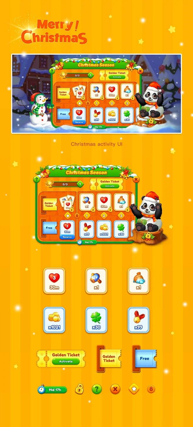 Christmas theme activity UI图片_圣诞节图片素材-花瓣网