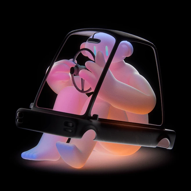 Behance 上的 Translucent man-花瓣网