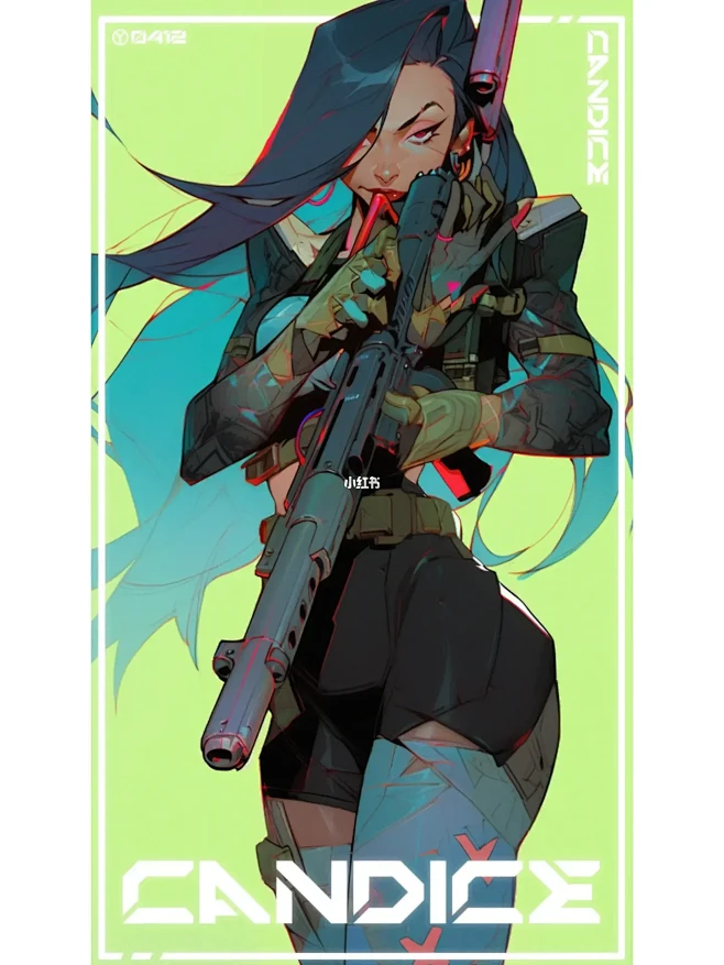 Midjourney | niji + style生成的机能少女