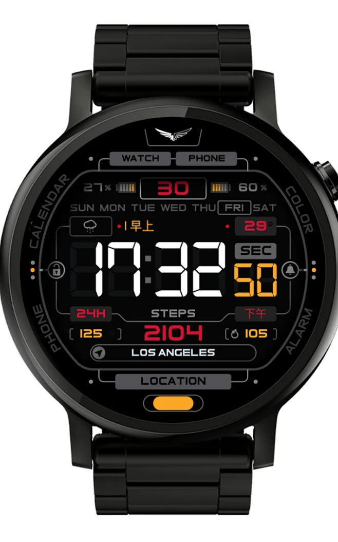 DIGITAL-ONE FREE • Facer: the world's largest watch face platform-花瓣网