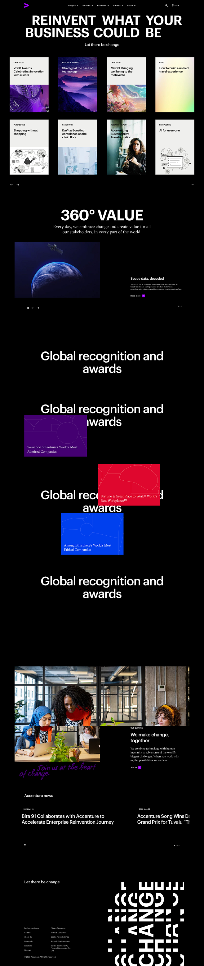 Accenture Let There Be Change图片_网页｜企业官网图片素材-花瓣网