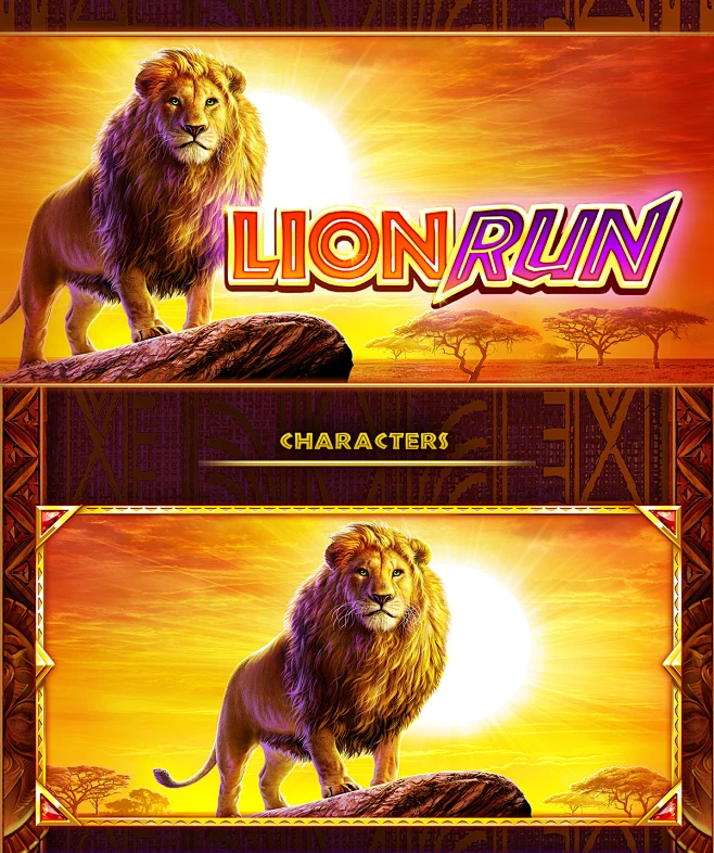 slot machine design Character design Digital Art lion animals game ...