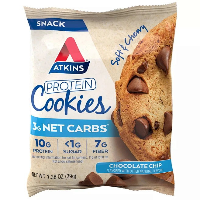 Atkins Cookie- Chocolate Chip - 4pk - image 4 of 5-花瓣网