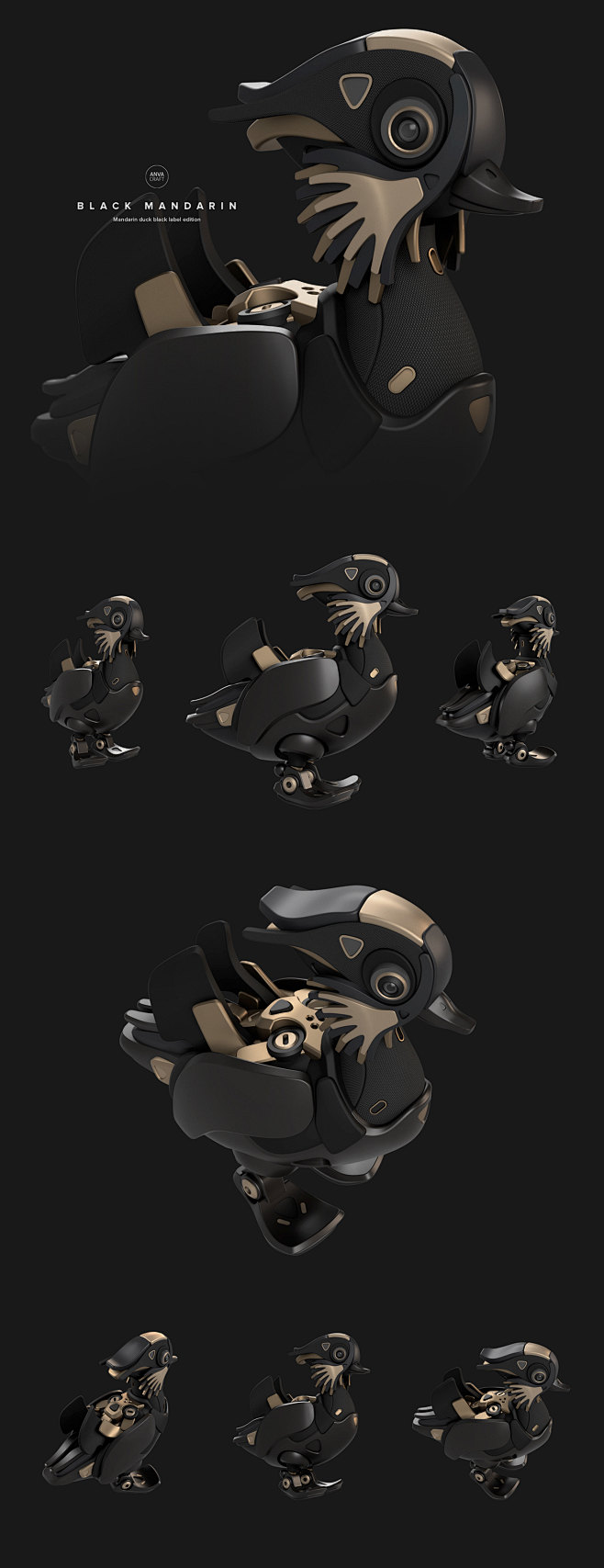 duck HardSurface mandarinduck mech robot robotdesign toy toydesign