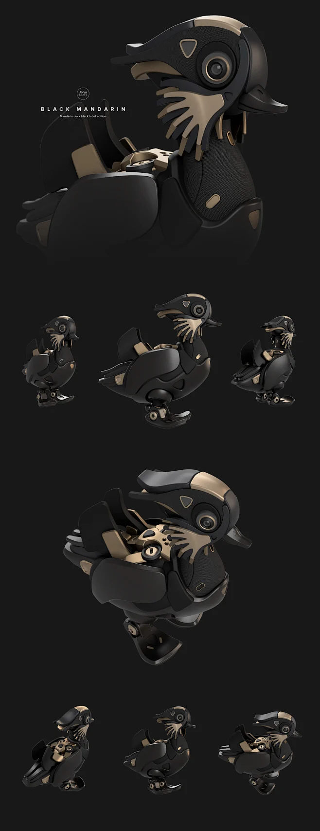 duck HardSurface mandarinduck mech robot robotdesign toy toydesign-花瓣网