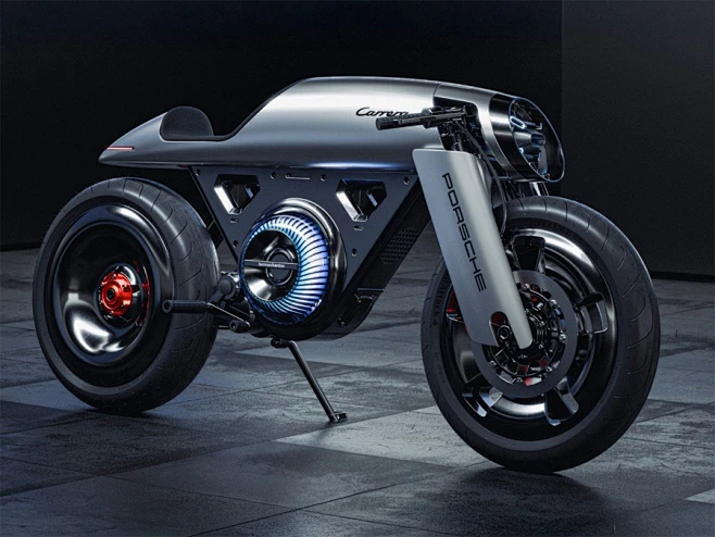 Porsche 911 Carrera Inspired Electric Café Racer Concept-花瓣网